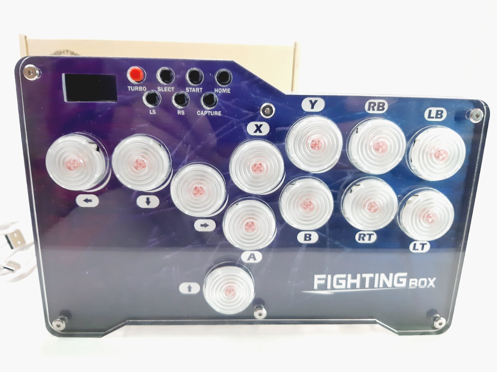 Mini Hit Box Style Fight Controller Arcade Leverless Stick For PS3 PS4 ...