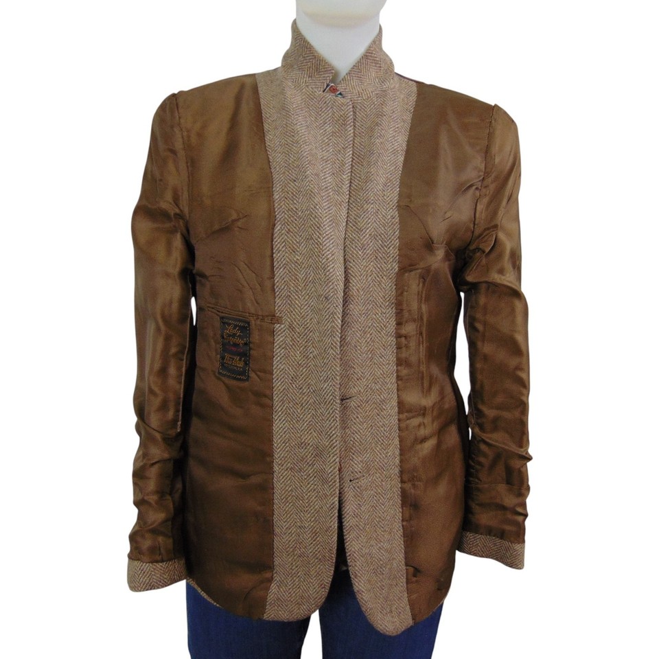 Vintage Lady Kingsridge Wool Herringbone Blazer Women’s M Tailored The ...