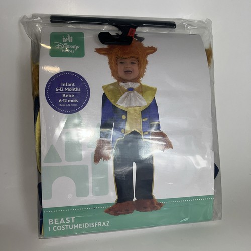 Disney Beast Infant Costume 6-12 Months; Includes Jumpsuit, Hood ...