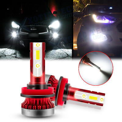 H8 6000K White COB LED Fog Light Bulbs For Infiniti G37 M37 M56 QX56 ...