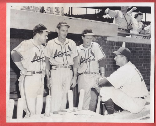 1949 CARDINALS GLOSSY 8 X 10 TYPE 1 MAX LANIER, MARTIN, LOU KLEIN ...