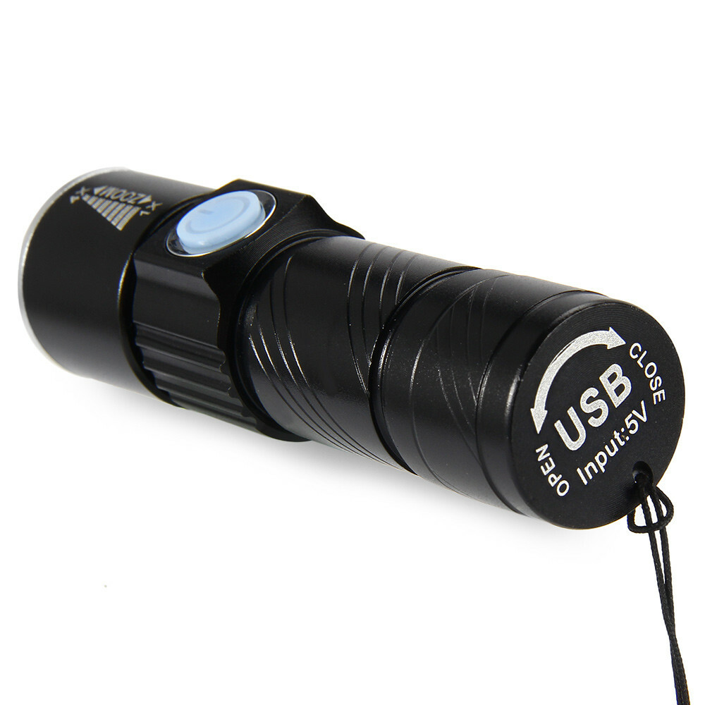ZOOM RECHARGEABLE USB FLASHLIGHT LED mode for Mechanic Car Boat MINI ...