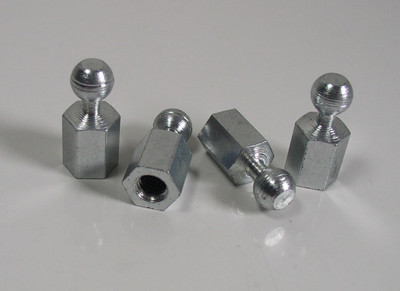 (4) Female M6-1.0 Threaded Stud Rod End 5/16 (.315"/8mm) Ball, .900 OAL ...