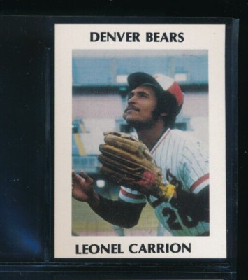 1978 Team Issue Leonel Carrion Denver Bears Bubble Up Tiefel Assoc ...