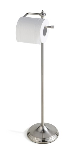 Bathroom Free Standing Toilet Tissue Paper Roll Holder Stand with ...
