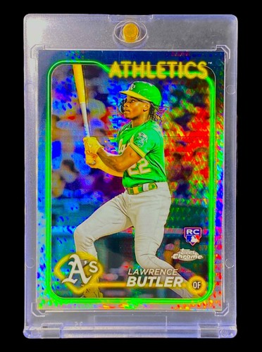 LAWRENCE BUTLER RARE HYPER PRIZM ROOKIE REFRACTOR Topps Chrome 2024 ...
