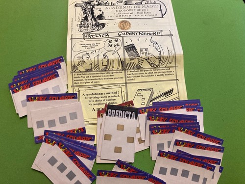 Predicta - Gilbert Raimond - Number Prediction Scratch Card Mentalism ...