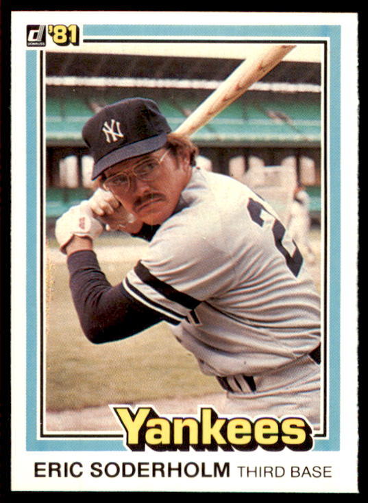 1981 DONRUSS BASEBALL CARD NEW YORK YANKEES #106 ERIC SODERHOLM | eBay