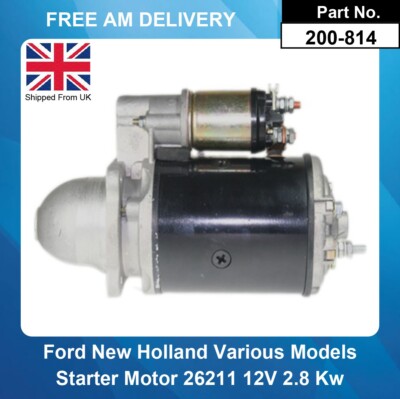 Starter Motor Ford Tractor Lucas Type 26211 26925 26338 26339 26395 ...