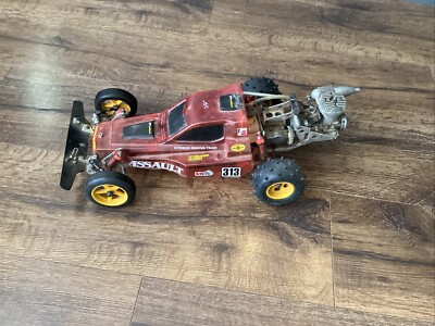 Vintage Kyosho Assault Racing RC Remote Control Race Car UNTESTED Free ...