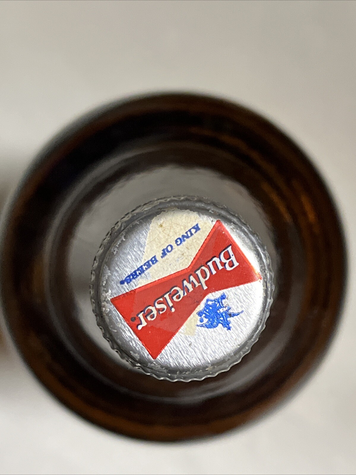Vintage 1990’s Budweiser Anheuser-Busch 40 Oz Amber Glass Beer Bottle ...