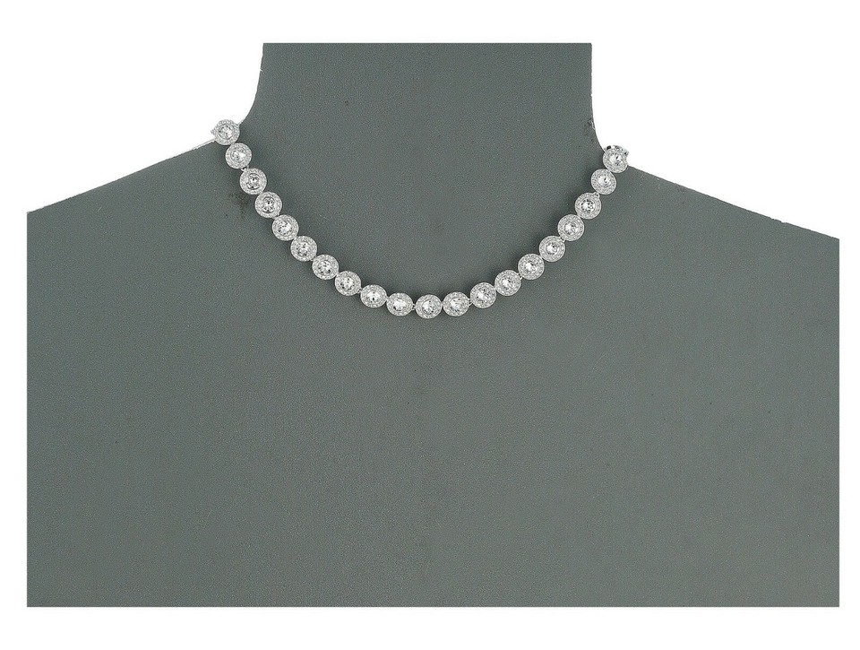 100% SWAROVSKI Rhodium Rose Gold Angelic Stone Sparkle Necklace 5117703 ...