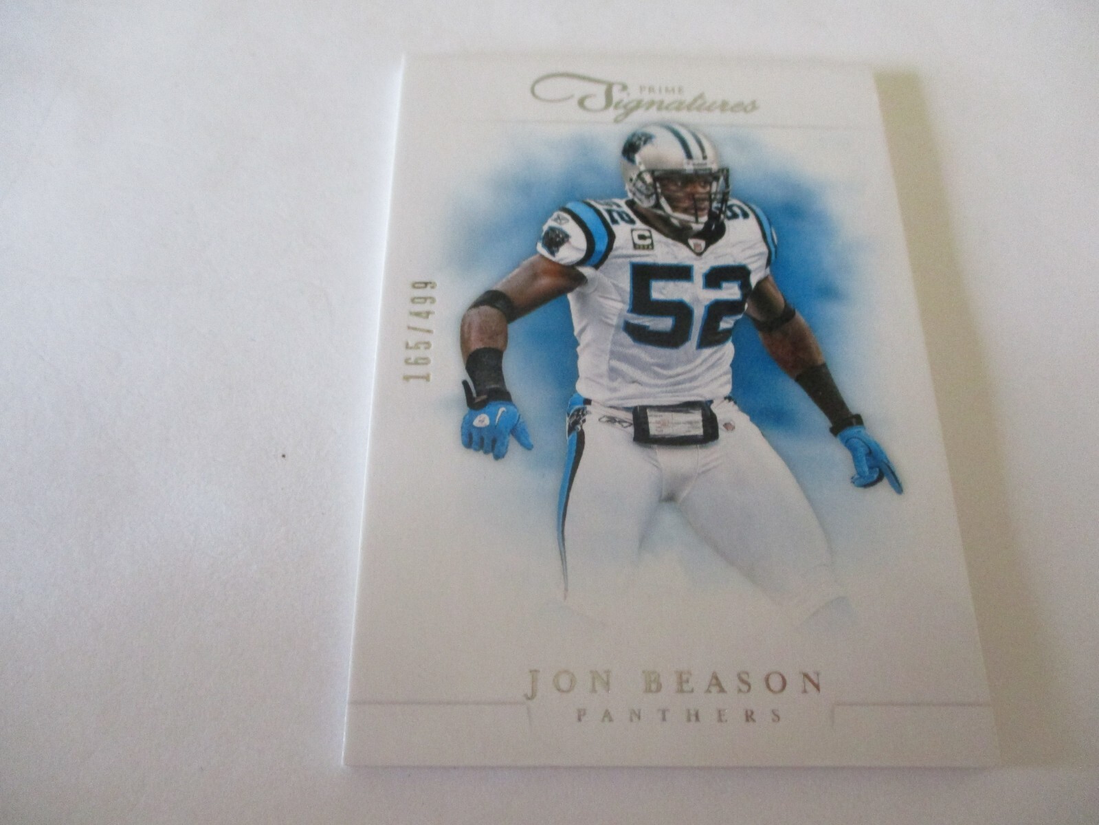 2012 Prime Signatures Silver Jon Beason Card #120 Serial #165/499 | eBay