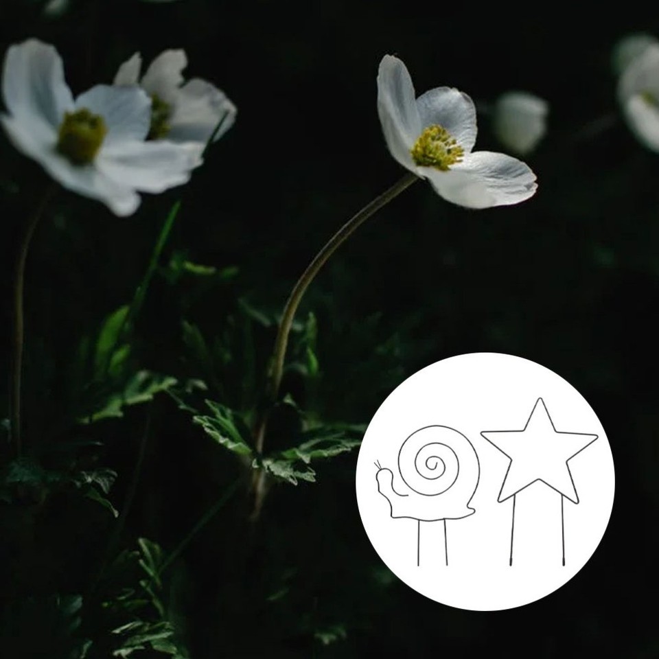 4 pcs Creative Adorable Iron Plant Climbing Stands Flower Pot Climbing ...