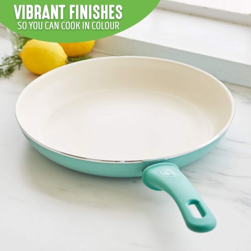 Nonstick Fry Pan Ceramic Coating Soft Grip Handle Dishwasher Safe ...