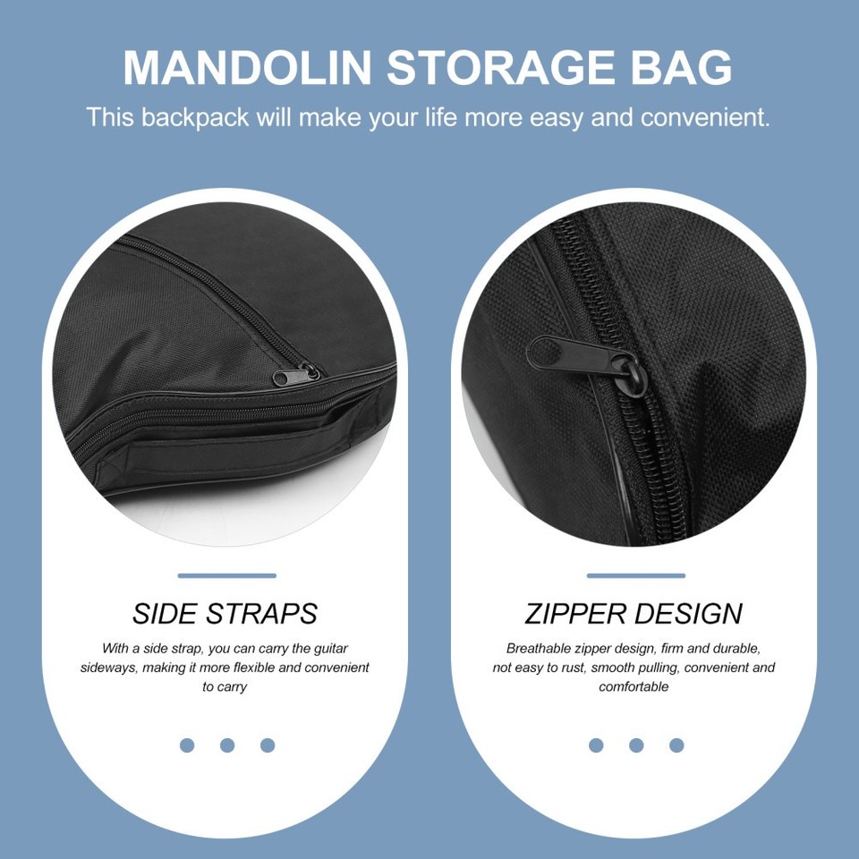 Mandolin Bag Guitar Hard Cases Gig Pouch Heavy Duty Soft Instrument ...