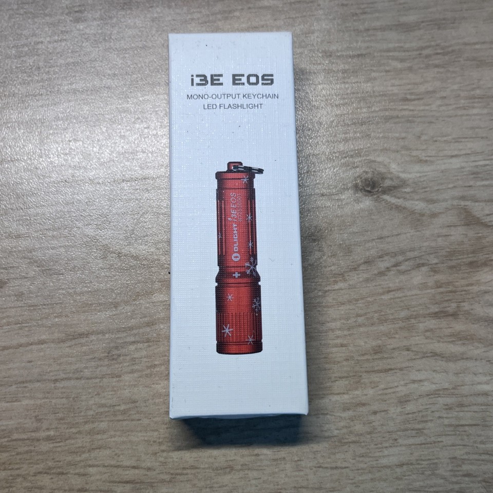 Olight I3E EOS Portable Keychain Torch Limited Edition Snowflake Red ...