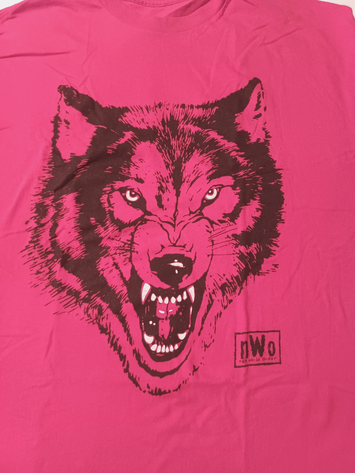 NWO Wolfpack Red Men’s XL Wolf Graphic Double Sided T Shirt - WWE WCW ...
