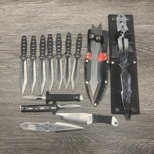 17 Pre- Owned Vintage & Semi-new Throwing Knives! All Different Brands ...
