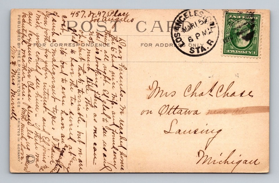 Los Angeles CA-California, Polytechnic High School, Vintage c1910 Postcard | eBay UK