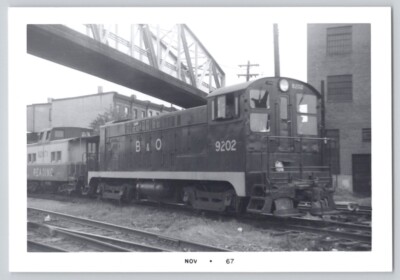 Railroad Photo - Baltimore & Ohio #9202 Baldwin SW Switcher Locomotive ...