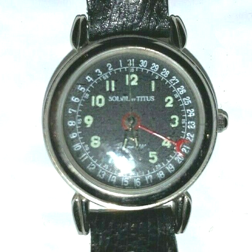 SOLVIL ET TITUS ROMA 1837 FRANCE WOMANS quartz calendar dial WORKS FINE ...