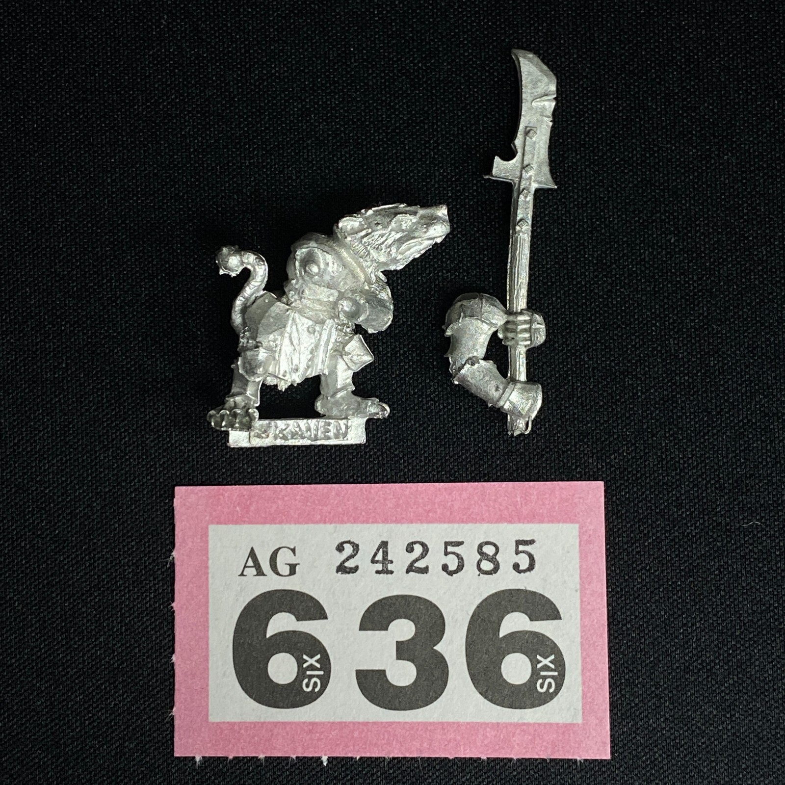 SKAVEN RATTI METALLO OP HALBERD WARHAMMER ETÀ DI SIGMAR IL VECCHIO ...