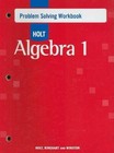 Holt Algebra 1: Problem Solving Workbook - Paperback - GOOD ...