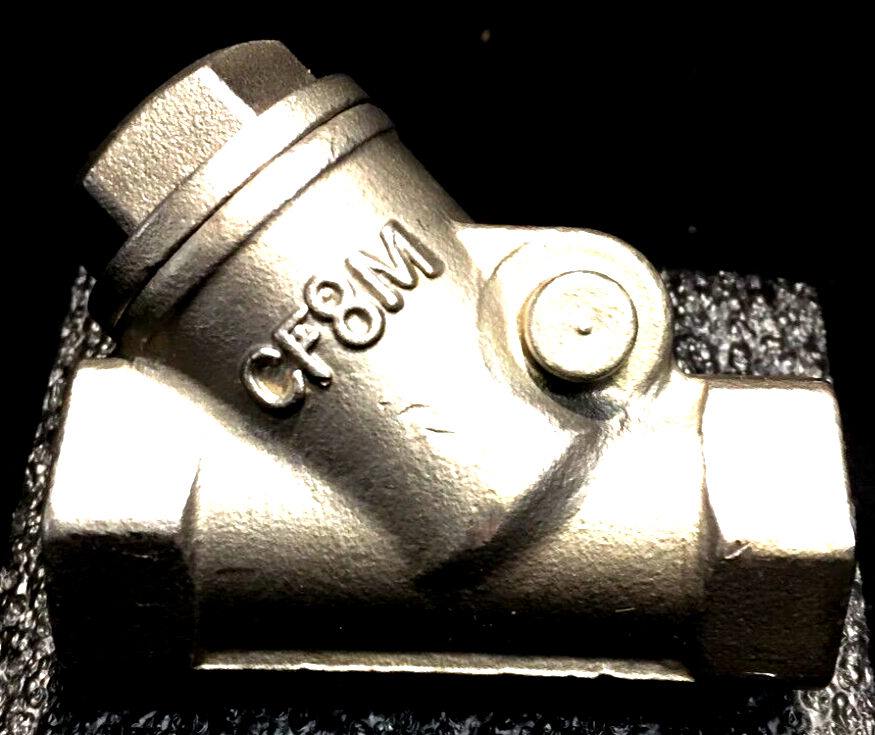 CF8M 200 STAINLESS STEEL SWING GATE 1/2" NPT CHECK VALVE (FF) | eBay