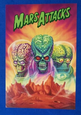 MARS ATTACKS CONQUEST UNSIGNED PROMO CARD SCREAMIN' OS TOPPS 1995 SCARCE | eBay