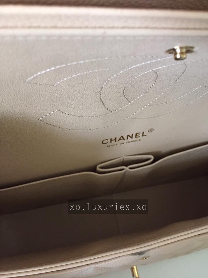 Chanel Authentic w RECEIPT Classic double Flap Jumbo … - Gem