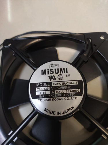 1 PCS MISUMI Fan PM1225HA2BAL-7 AC 220V 12025 12CM 2 wire Aluminum ...
