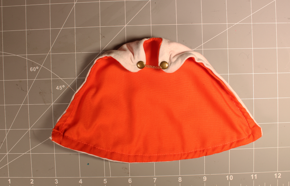 1/12 scale wired cape orange and white for Taskmaster Marvel Legends | eBay