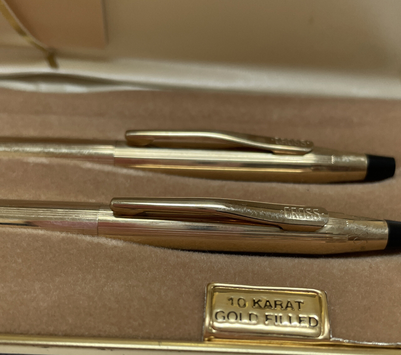 10K GOLD FILLED CROSS MECHANICAL PEN AND PENCIL BOXED SET GIFT READY | eBay