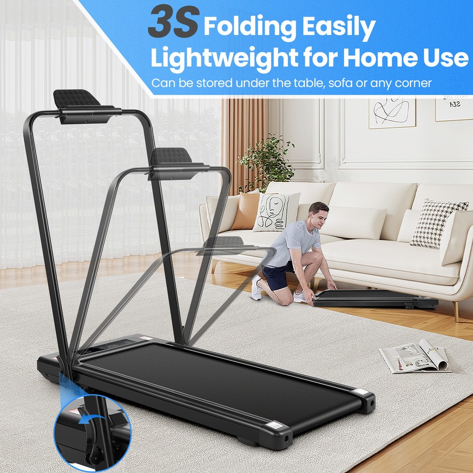 Electric Folding Treadmill Portable Running Walking Machine for Home ...