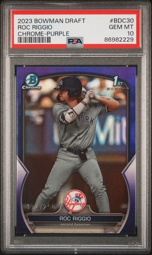 2023 Bowman Draft - Chrome Purple Refractor #BDC-30 Roc Riggio /250 (RC ...