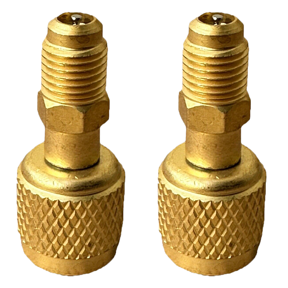 2X HVAC R32 Reverse Thread 1/4”Female 1/4” Male Adapter For A2L R454B ...