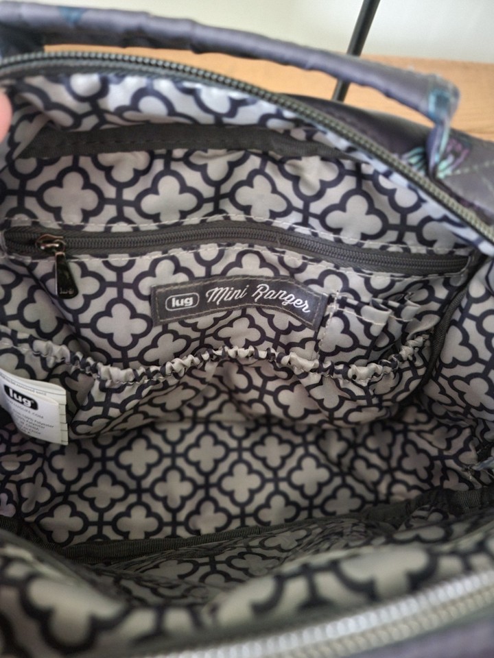 Lug Ranger Mini Crossbody Shoulder RFID Bag Butterfly Grey NWOT | eBay