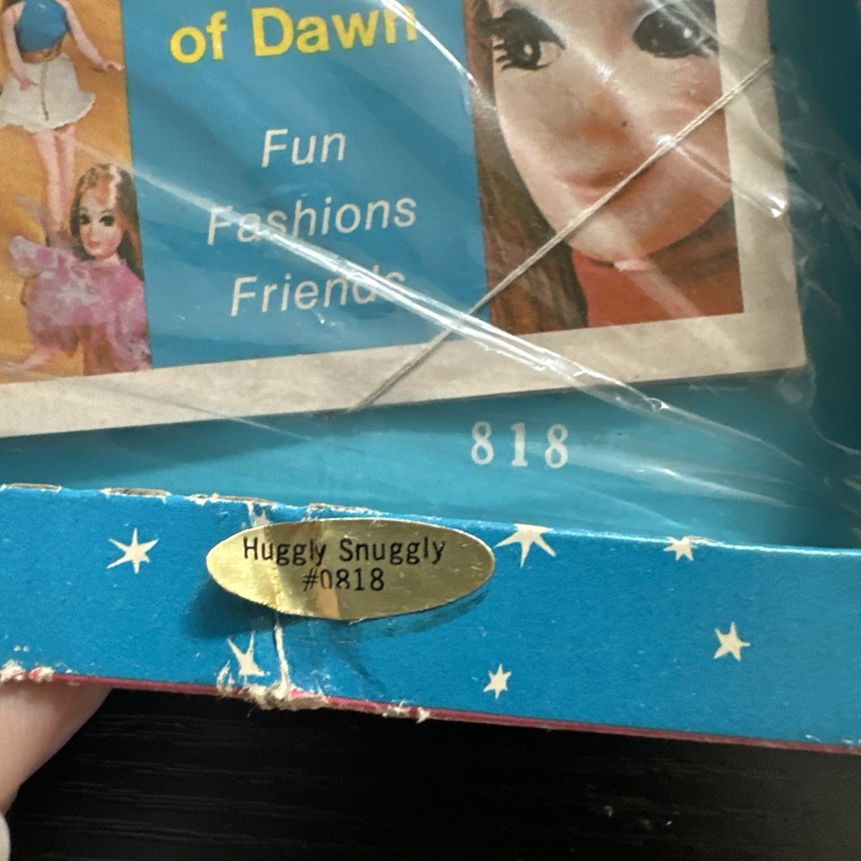 NEW IN BOX Topper Dawn Doll Outfit 0818 Huggly Snuggly MOD 1969 | eBay