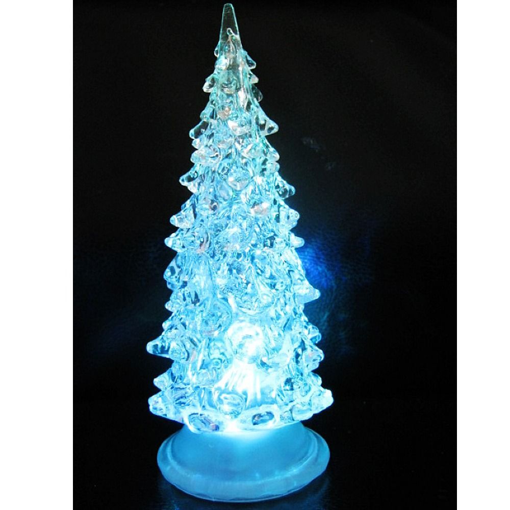 Decor Navidad Crystal Flash Xmas Tree Colorful Christmas Tree LED Night ...