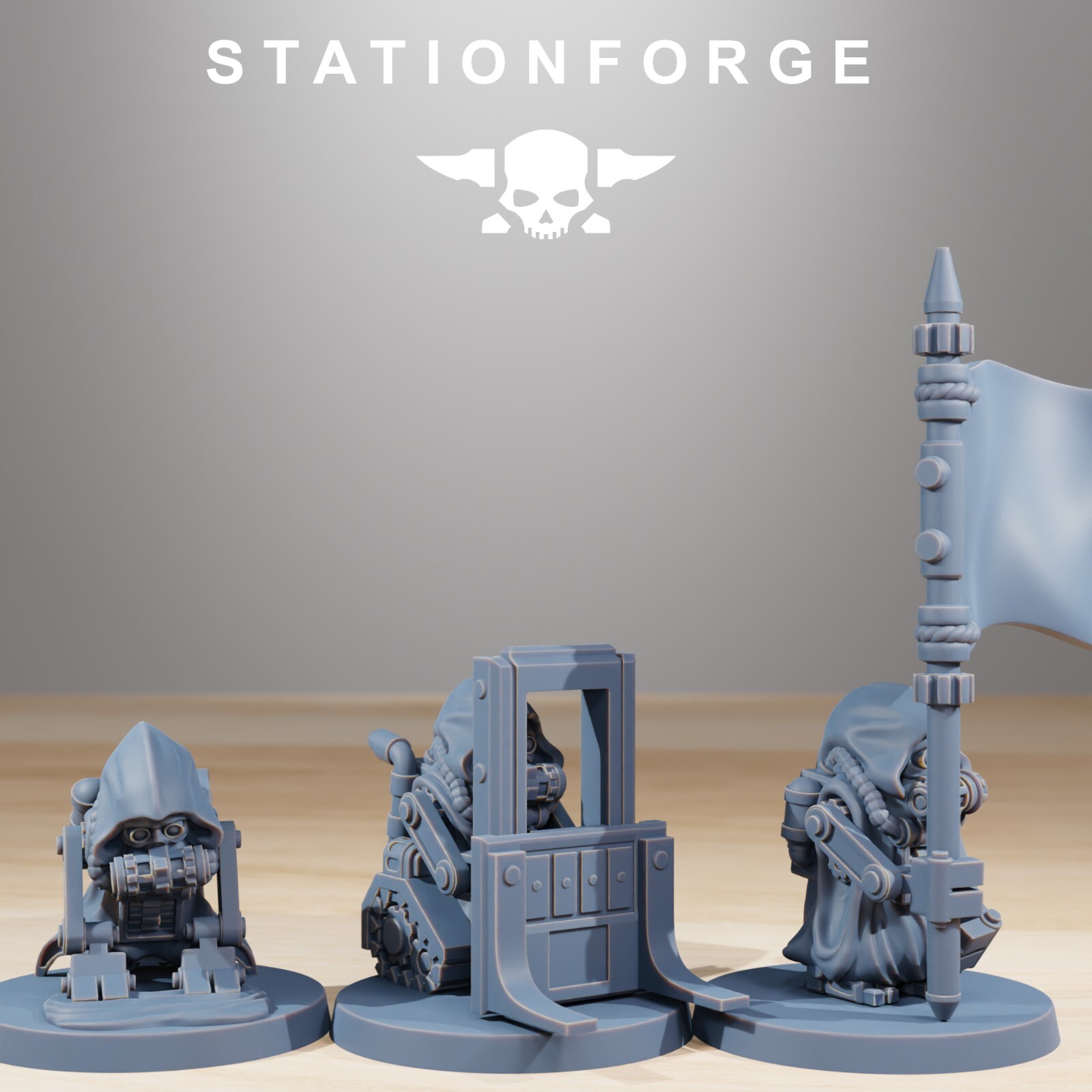 Stationforge Miniatures Bobby Gang Tabletop Sci Fi Grim Dark Wargame 3D ...