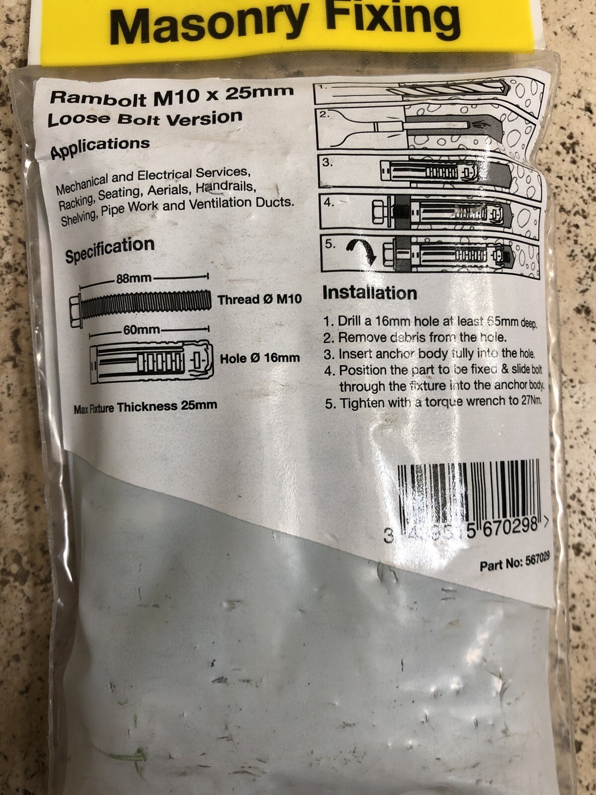 Spit Rambolt Shield Anchor Loose Bolt Version Various Packs. | eBay UK