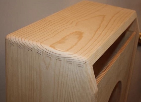 rawcabs 1x10 Vibro Champ empty pine guitar amplifier combo cabinet diy ...