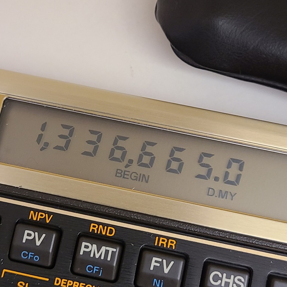 Vintage HP 12C Financial Calculator with Original Case Made In USA 1980 ...