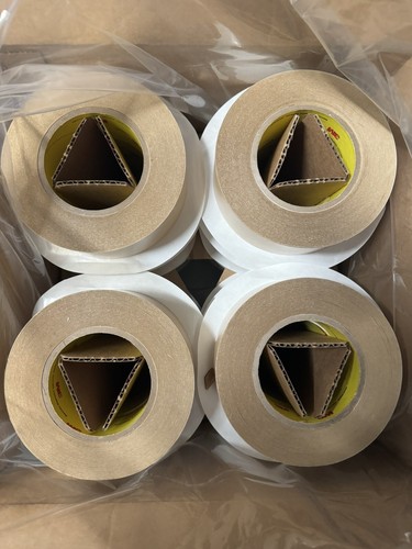 2" x 60 yds. 3M 9576 Clear Double Coated Tape 4 Mil 24 Rolls Per Case ...