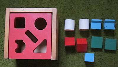 Vintage 1956 Creative Playthings Blocks Coordinates toddler hands ...