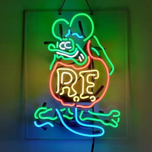 Rat Fink RF Hot Rod Acrylic 20"x16" Neon Light Sign Lamp Display Club ...