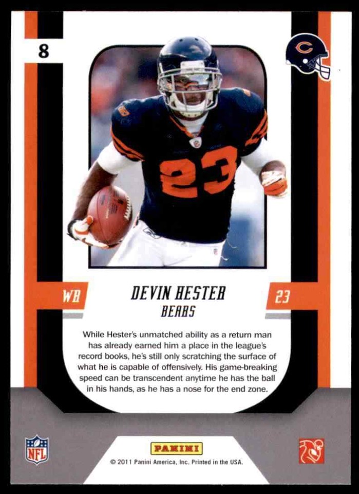 Devin Hester 2011 Score Complete Players #8 (71555) Football Card | eBay