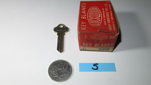 LOCKWOOD G LW5/C5 ORIGINAL KEY BLANK RESTRICTED VINTAGE COLLECTOR | eBay