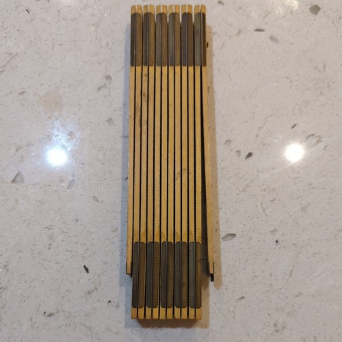 Vtg. 72” LUFKIN RED END X46 Folding Extension Rule Carpenter Ruler ...